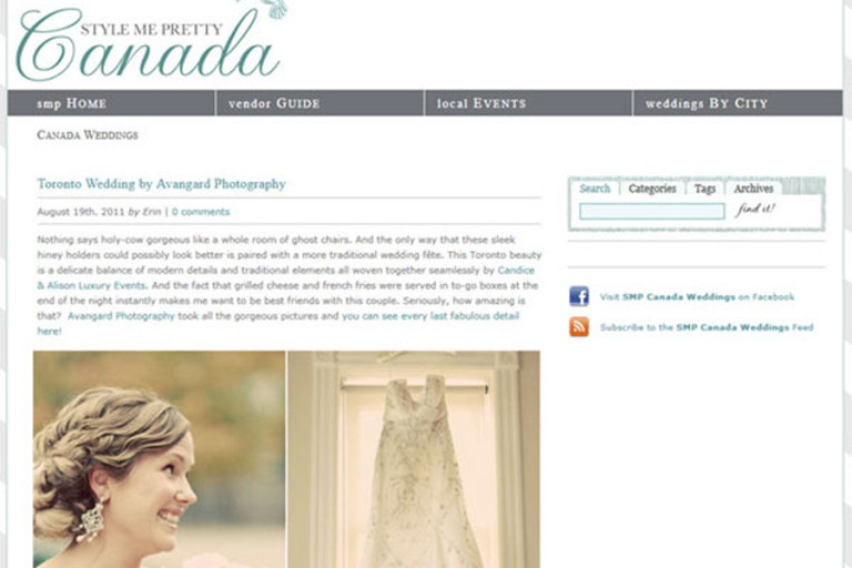 Avangard Photography On Style Me Pretty Blog