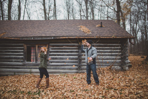 Eaton Hall Seneca King Campus Engagement Photo Session