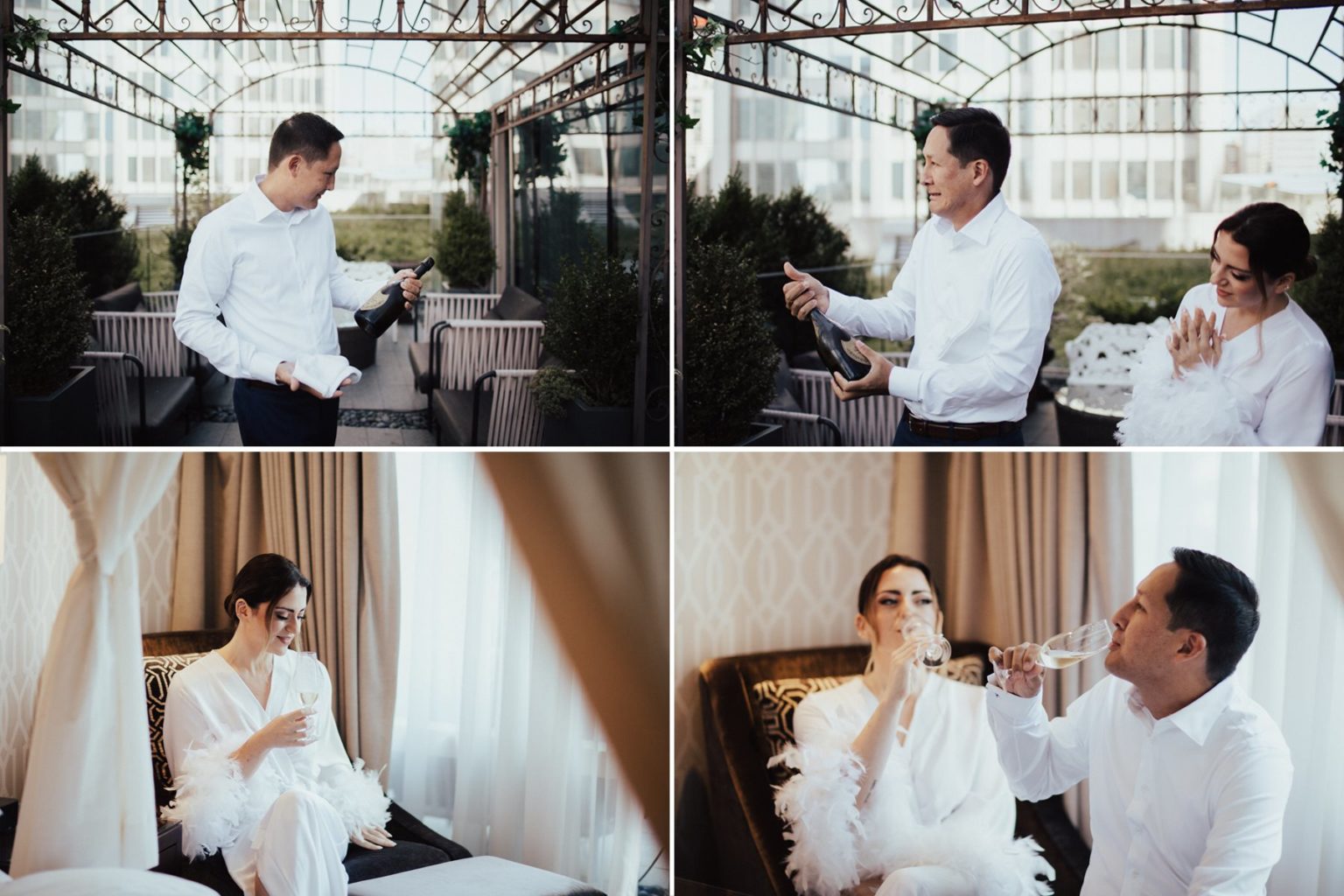 Chic & Modern Canoe Restaurant Wedding